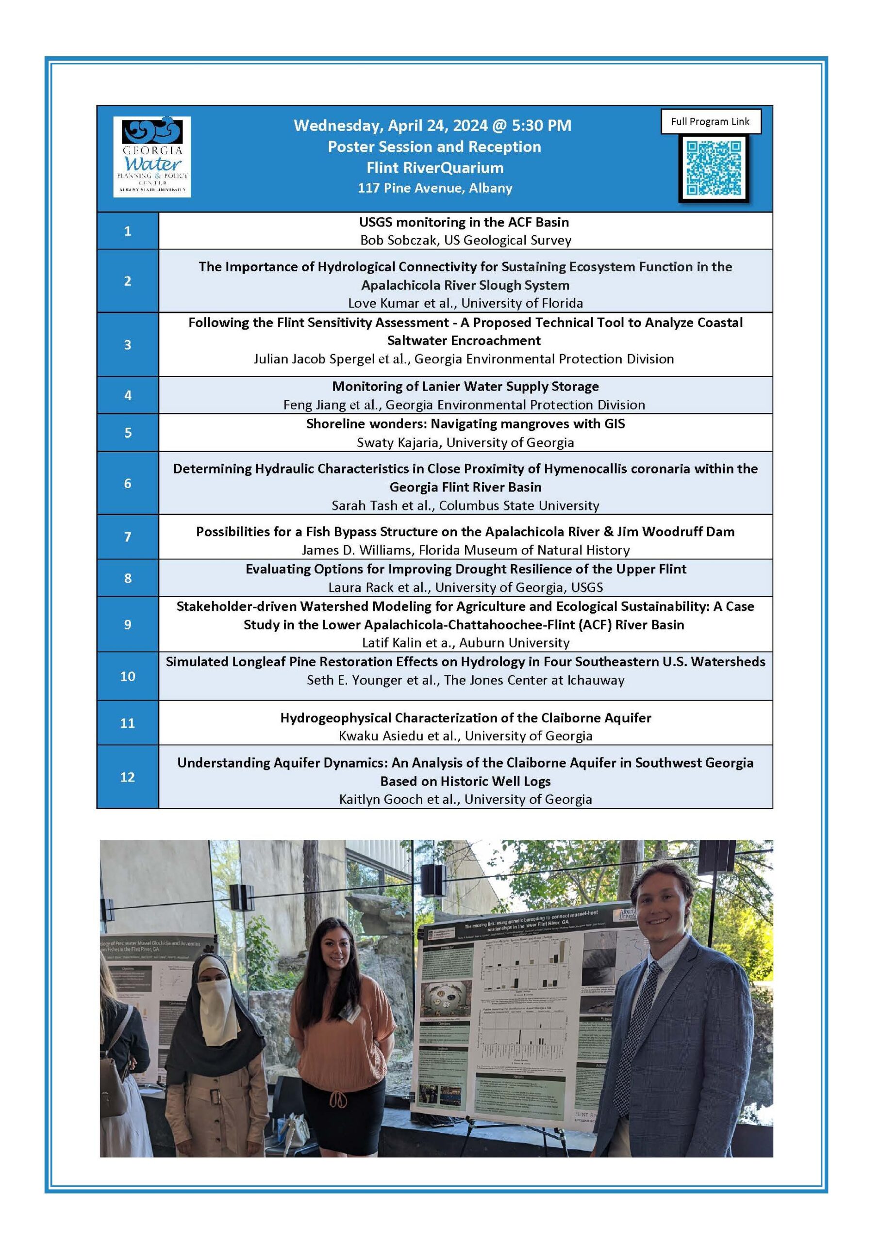 ACF Waters Conference Schedule - Georgia Water Planning And Policy Center